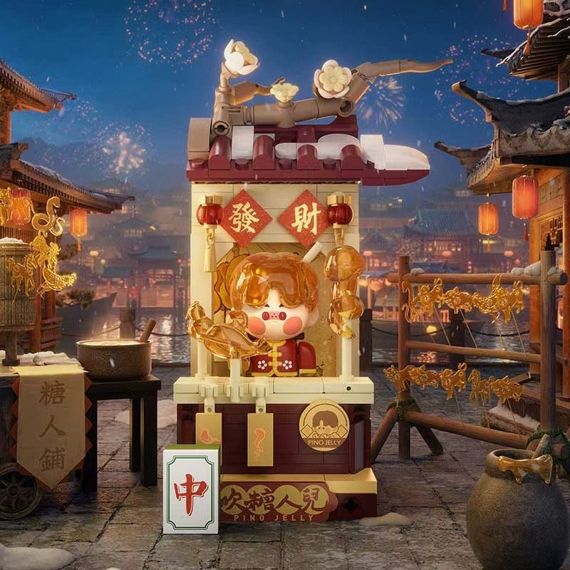 Genuine Golden Snake New Year Happy New Year brand series POPMART POP ...